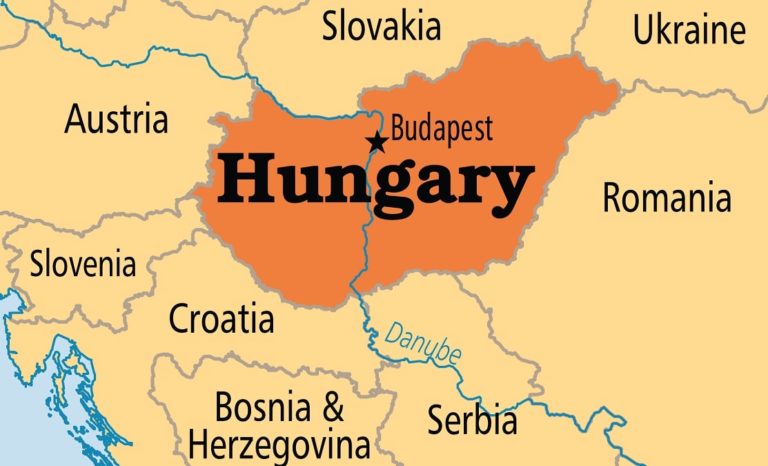 Hungary on map: borders, neighbors, EU or Eurozone?